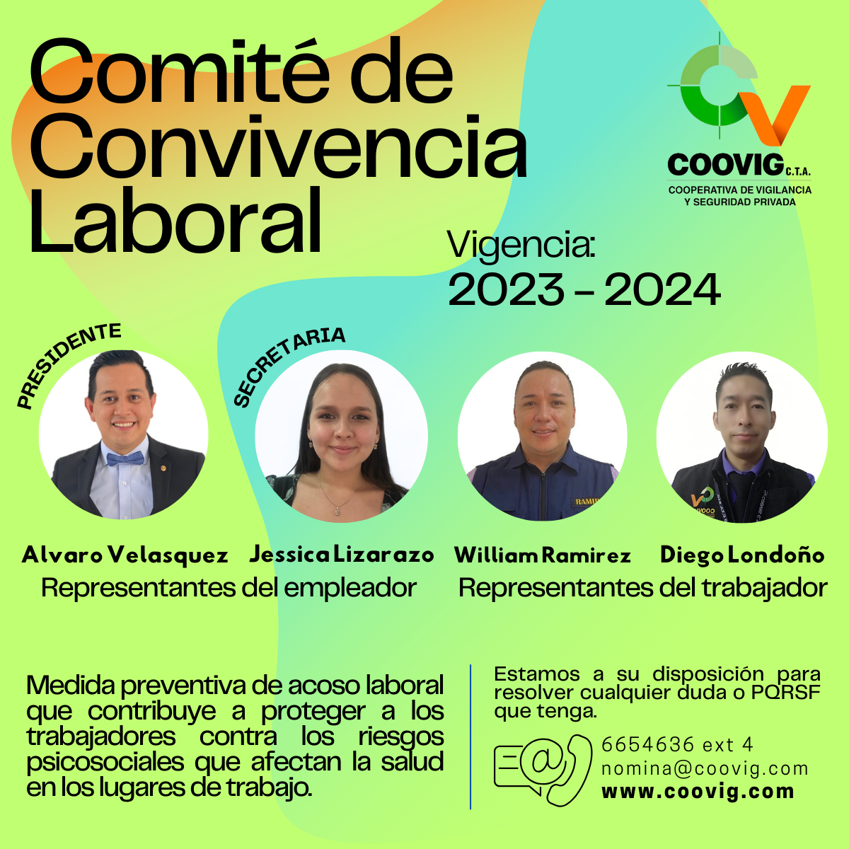 ¡CONOCE LOS COMITÉS A TU SERVICIO!